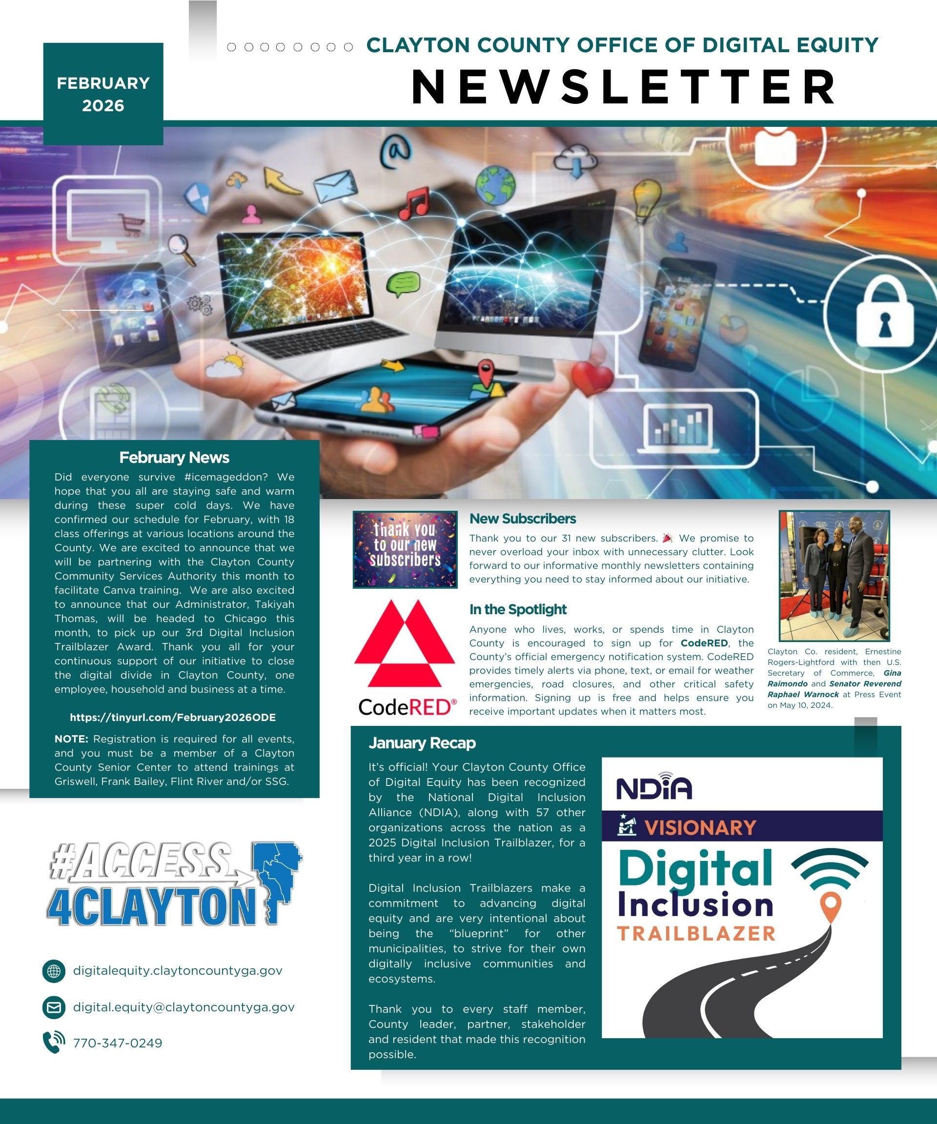 Office of Digital Equity Newsletter | Clayton County's Digital Equity ...